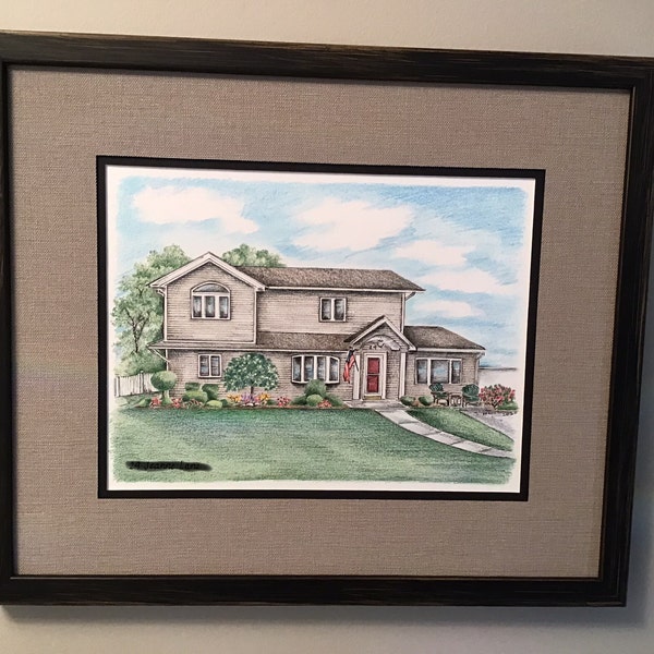 Mini Printable House Drawing Pen and Ink / House Sketch/ Tiny House ...