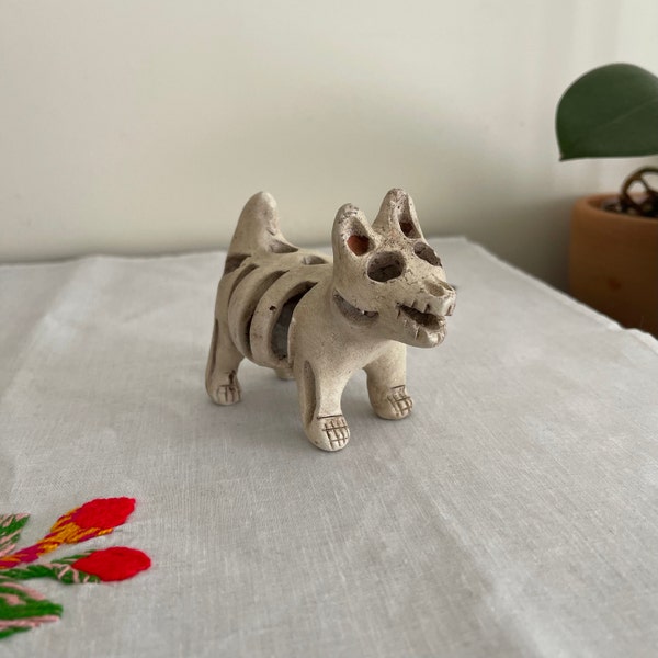 Figura de barro perro 6 Xoloitzcuintle. Día de Muertos Hecho en México ...