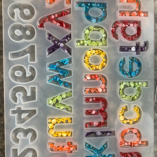 Lowercase English Alphabet Silicone Mold-lower Case English Letter ...