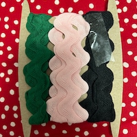 Rick Rack in 19 COLORS 1 Inch Polyester Sewing Trim by the Yard Wavy ...