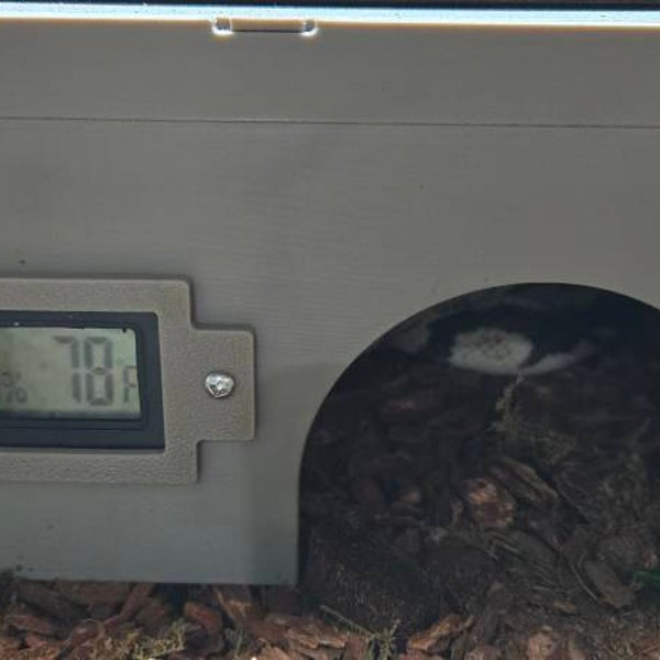 Reptile Humid Hide With Thermometer/hygrometer - Etsy