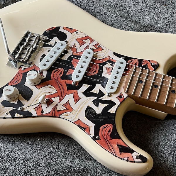 Fender Telecaster Pickguard - Japanese Flowers – Custom Graphic / Image ...