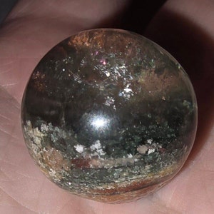 Large Top Quality Lodolite Garden Quartz Diamond Freeform With Stand ...