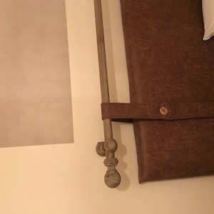 Gorgeous Reclaimed Wood Style Rustic Curtain Rod Rail Poles in Various ...