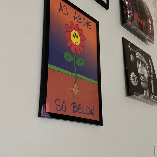 Alien Thinker Poster / Cosmic Poster / Alien Art Print - Etsy