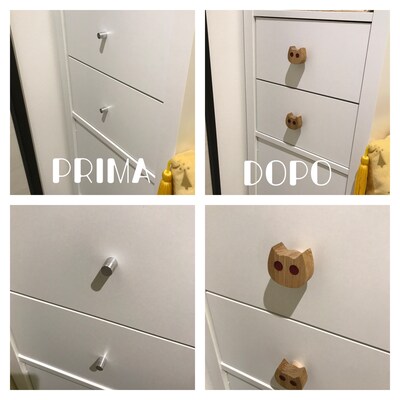 DRAWER KNOB Baby Pink FLOWER Daisy Oak Wood With Epoxy Resin, Flower ...