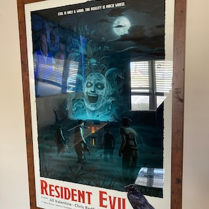 RESIDENT EVIL 2 REMAKE Game Poster Game Art Horror Game Print Room ...