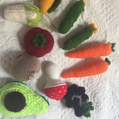 Crochet Food, Crochet Play Food, Kitchen Toys, Food Toy for Kids ...