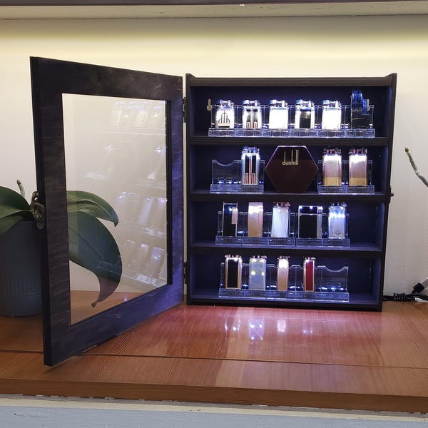 Wood Curio Cabinet, Collection Showcase, Miniatures Display, Wood Knick ...