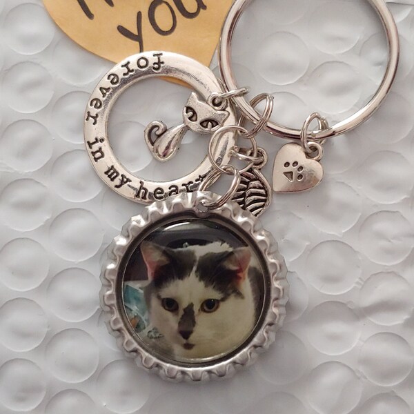 Cat Memorial - Cat Memorial Gift - Pet Loss Keychain- Cat Remembrance ...