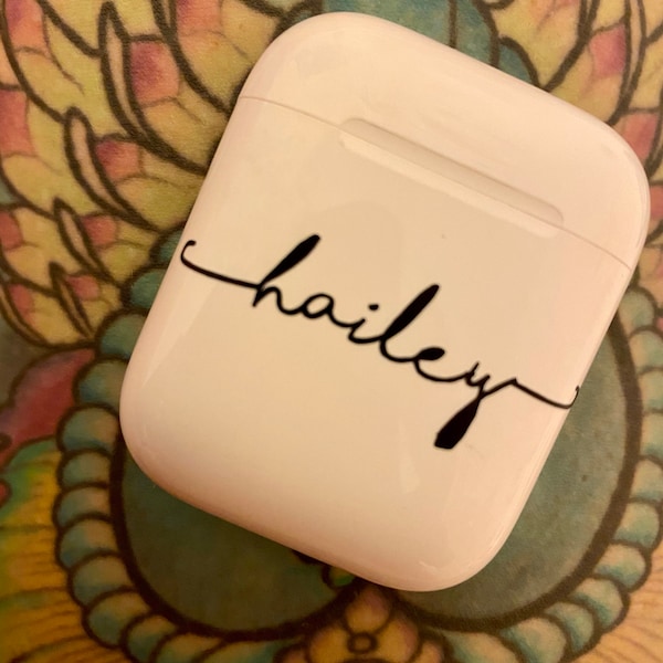Airpods Sticker Airpods Decal Name for Airpods Custom Airpods Vinyl ...