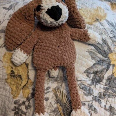 Puppy Snuggler Crochet Pattern. Dog Knotted Lovey Crochet Pattern ...