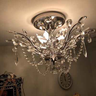 Lot of 6 Almond Shape Crystal for Chandelier , Lamp or Wedding REAL ...