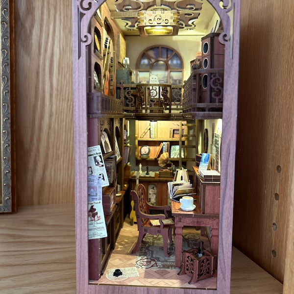 Made-to-order Book Nook Shelf Insert Diorama fully Assembled Booknook ...