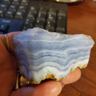 Raw Blue Lace Agate Stone Rough Blue Lace Agate Healing Crystals and ...