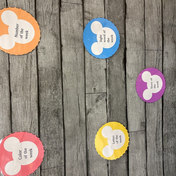 Magical Mickey Classroom Color Posters - Cards - Classroom Decor ...