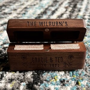 Ring Box Double Wedding Ring Box Engagement Ring Box Ring - Etsy