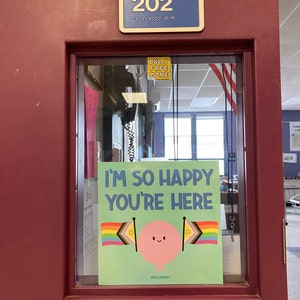 I'm so Happy You're Here Poster matte Finish - Etsy