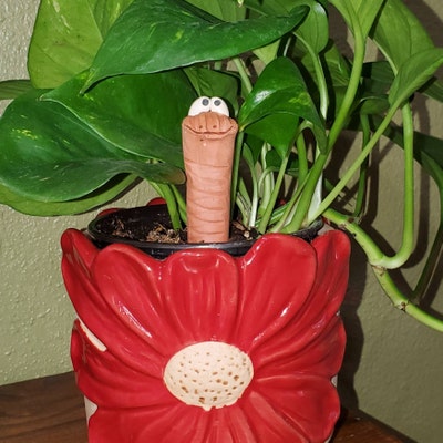 Monster Plant Buddy, Cyclops Ceramic Monster, Garden Art, Plant Art ...