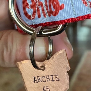 State of Ohio or Select Your State Pet Name Tag Medium - Etsy