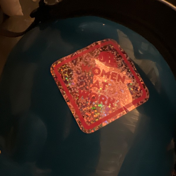 Sticker: "women at Work" Construction Site Sign --- Bar-b Barbara ...