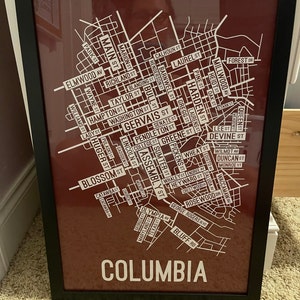 Eugene Oregon Street Map Screen Print - Etsy