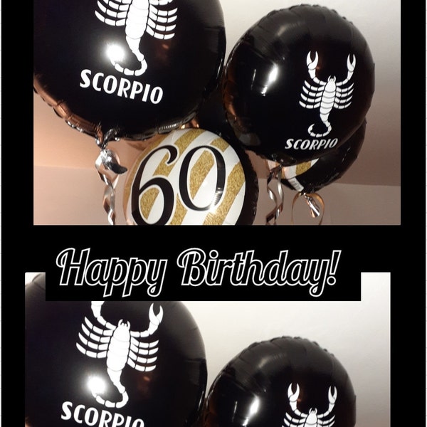 Zodiac Signs, Astrology Birthday Mylar Balloons, Personalized ...