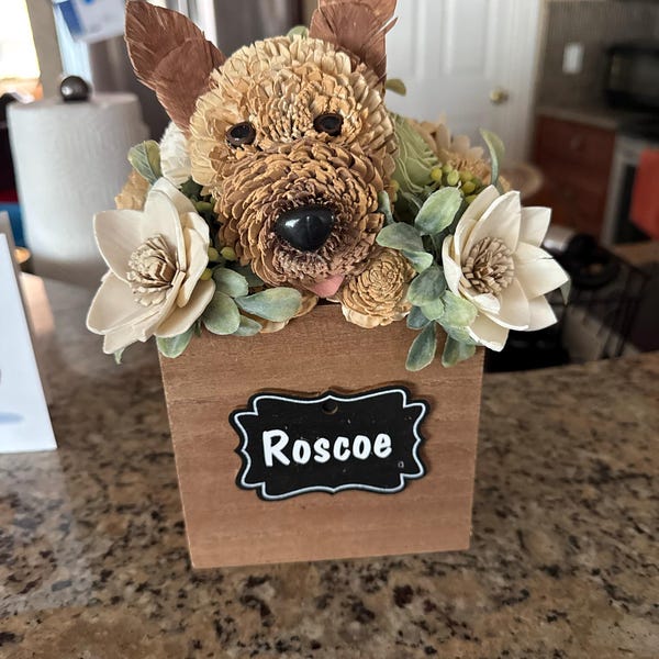 FLOWER DOG] Custom Dog Bouquet] Puppy Flower] Flower Dog Custom Order ...