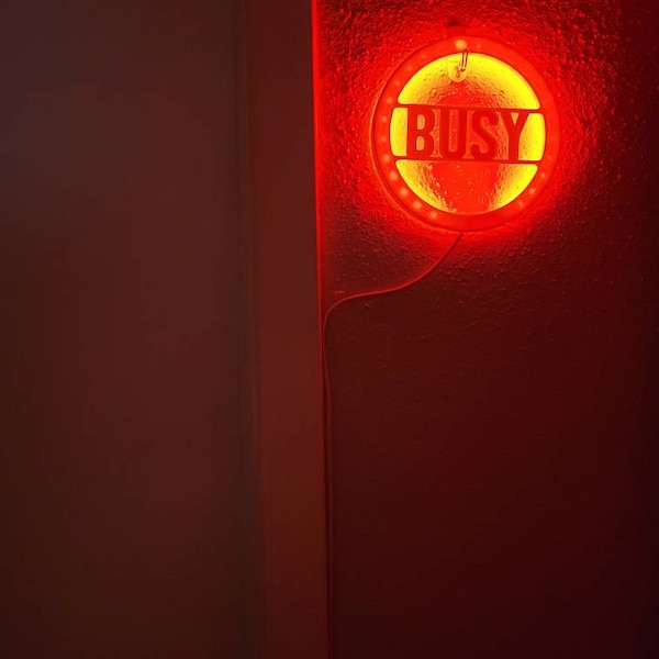 3" Busy Work Indicator on Call Light Sign - USB Powered With Switch - Etsy