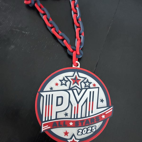 Custom 3D Printed Sports Fan Chain: Oversized Team Turnover Logo ...