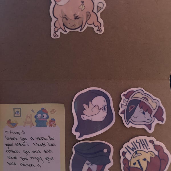 Coral Glasses, Taski Maiden, Ena, Mitu Glossy Sticker, Ena Dream BBQ, 2 ...