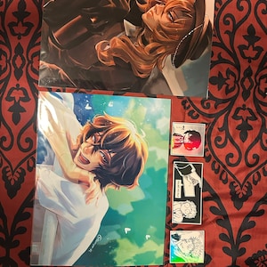 Fanart JJK Koi Fish Satosugu Satoru Gojo and Suguru Geto PRINT jujutsu ...