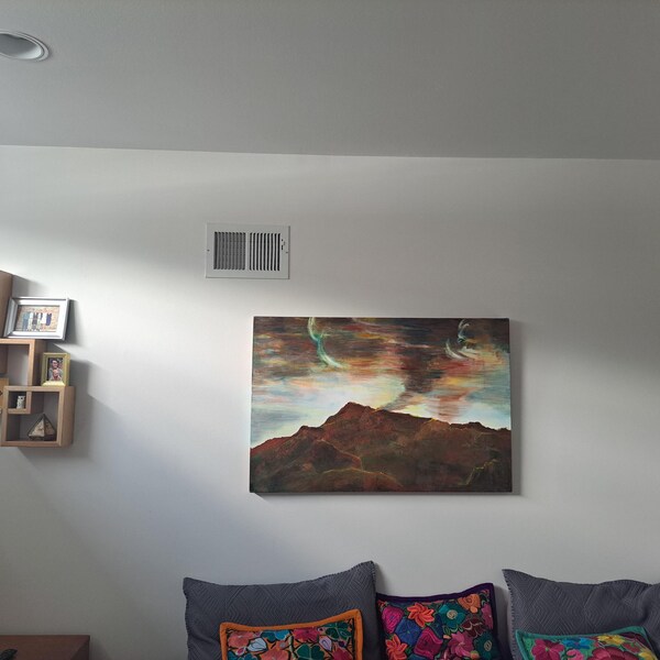 Floating Wall Display Shelf, Modern Bedroom Shelves, Bracketless Small ...