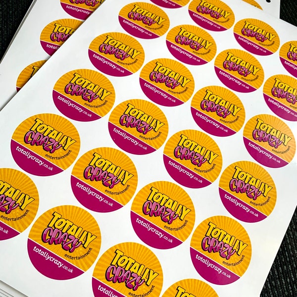 Circle Business Stickers, Round Logo Stickers, Custom Stickers & Labels ...