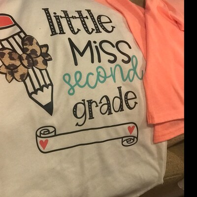 Back to School, Little Miss 2nd Grade SVG, School Cut File, School ...