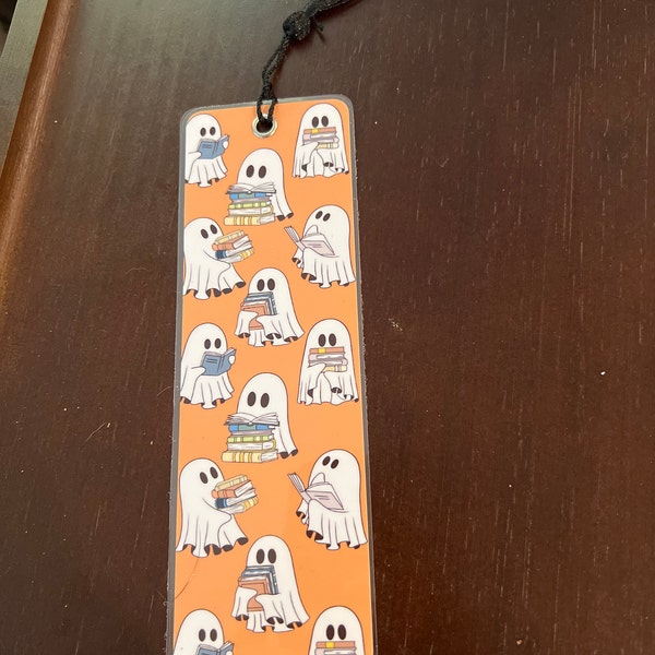 Halloween Ghost Reading Bookmark, Handmade Bookmark, Spooky Ghost, Book ...