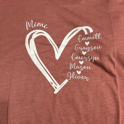 Custom Heart Line Shirt, Custom Valentine's Day, Personalized Heart ...