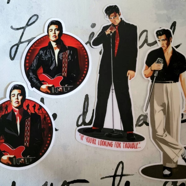 Austin Butler - Elvis "trouble" Sticker - Etsy