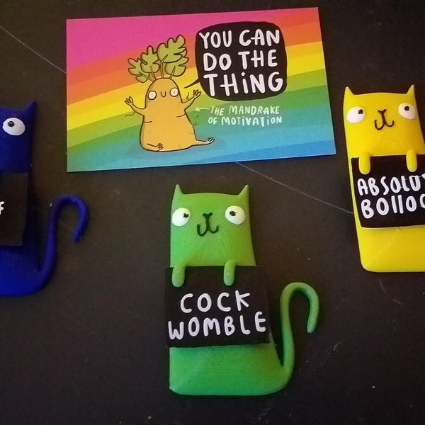 What A Crock of Shit Fridge Magnet Sweary Rainbow Cats Fridge Magnet ...