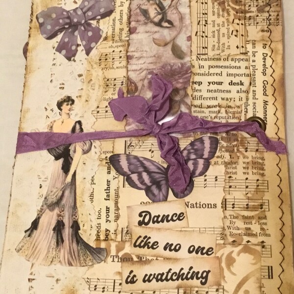 Small Junk Journals With Aged Music and Book Page Collage Loads of ...