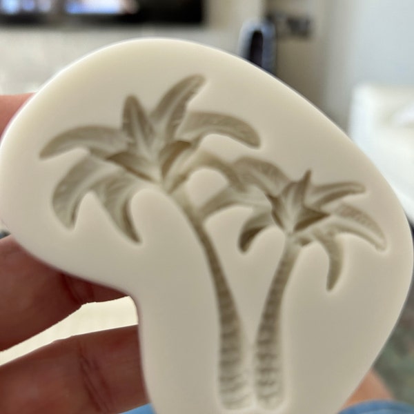 PALM TREE MOLD, Fondant Mold, Silicone Chocolate Mold, Palm Trees Gum ...