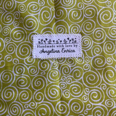 Fabric Sewing Labels, 40x Sew-on, or 16x,fold-over, Iron-on, Cotton, to ...