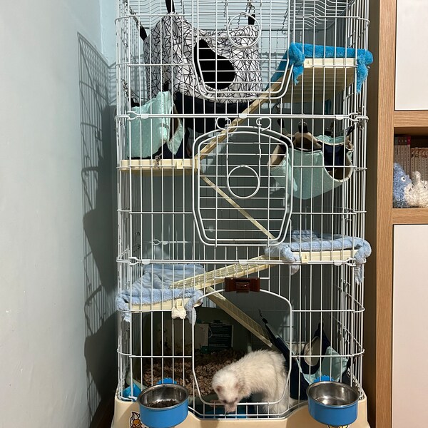 Corner House for Rats, Sugar Gliders, Ferrets, Corner Hammock, Corner ...