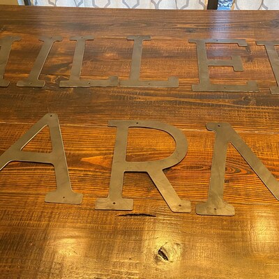 Custom Farm Gate Name Letters - Etsy