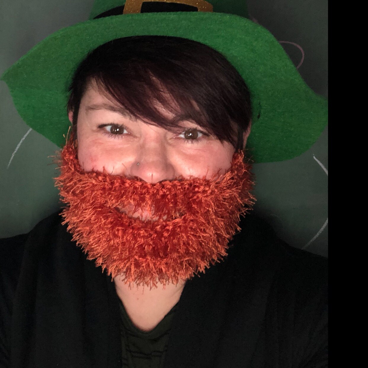 Fuzzy Beard In ORANGE Hand Crochet Handmade Beard and | Etsy