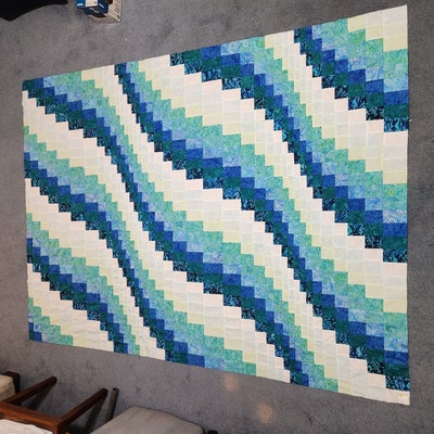 Bargello Quilt Pattern Ocean Waves, Lap, Full, Queen and King Sizes ...