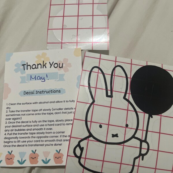Kawaii Bunny Miffy Decal - Etsy