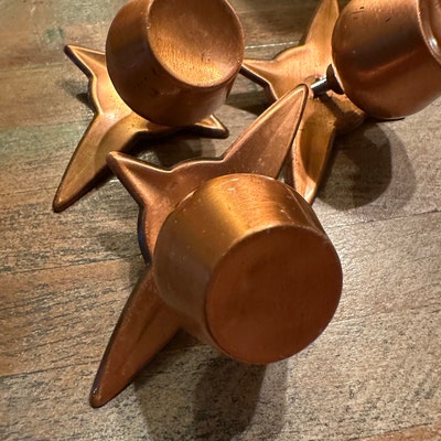MCM Drawer Handles, 1962 Satin Copper Plated Cabinet Pulls, Set of 6 ...