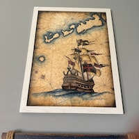 Shipwreck Map of the Gulf of Mexico Artwork 15 X 19, Shipwrecks ...