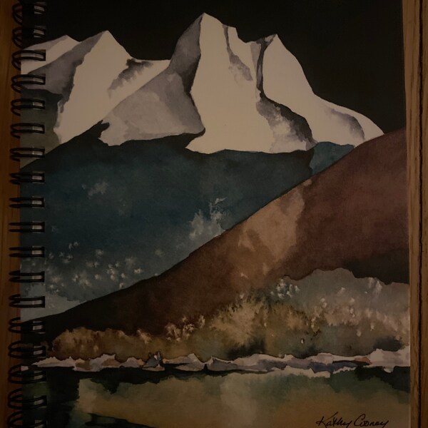 Red Rock Art Watercolor Print. Watch the Moon Rise Over the Canyon as ...